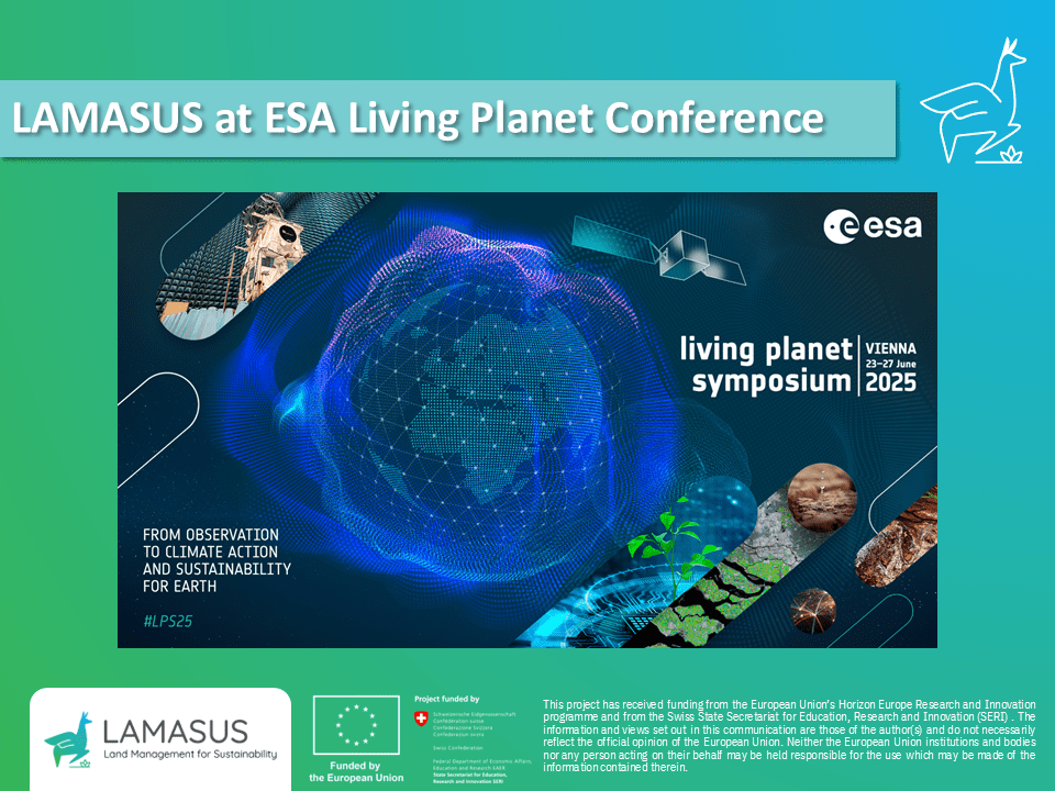 Linda See from LAMASUS at ESA’s Living Planet Symposium