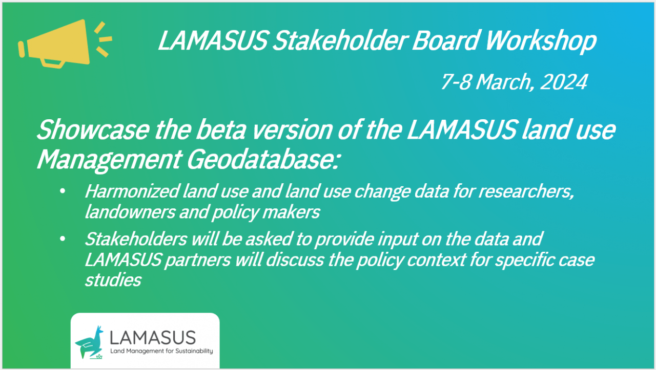Development of a New High-Resolution Land Use Management Geodatabase